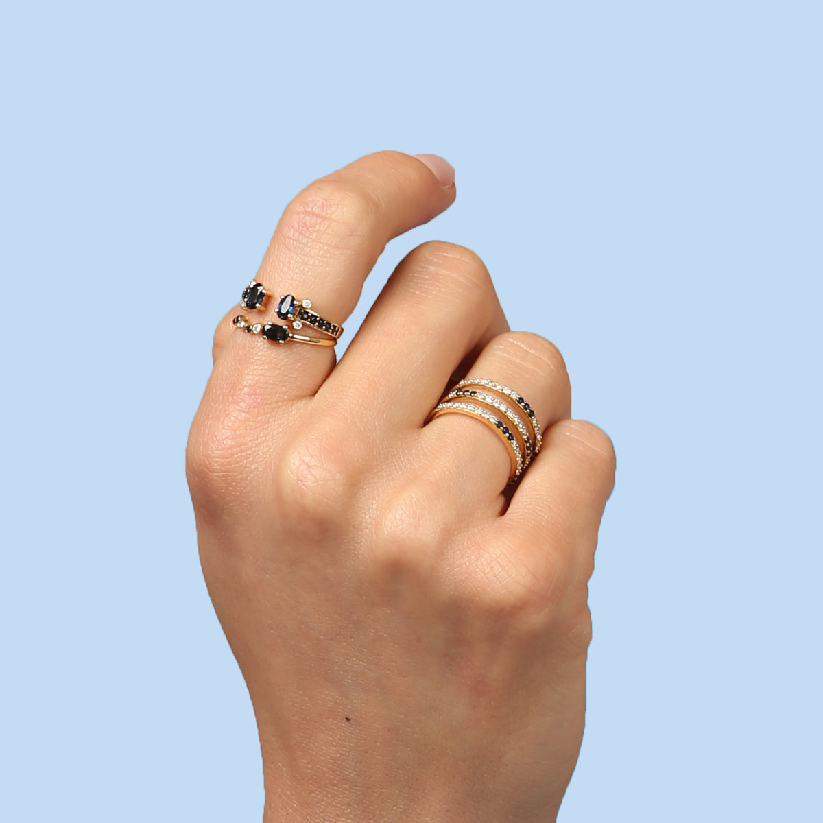 Seraphina Wing Ring - Sapphire – TJE