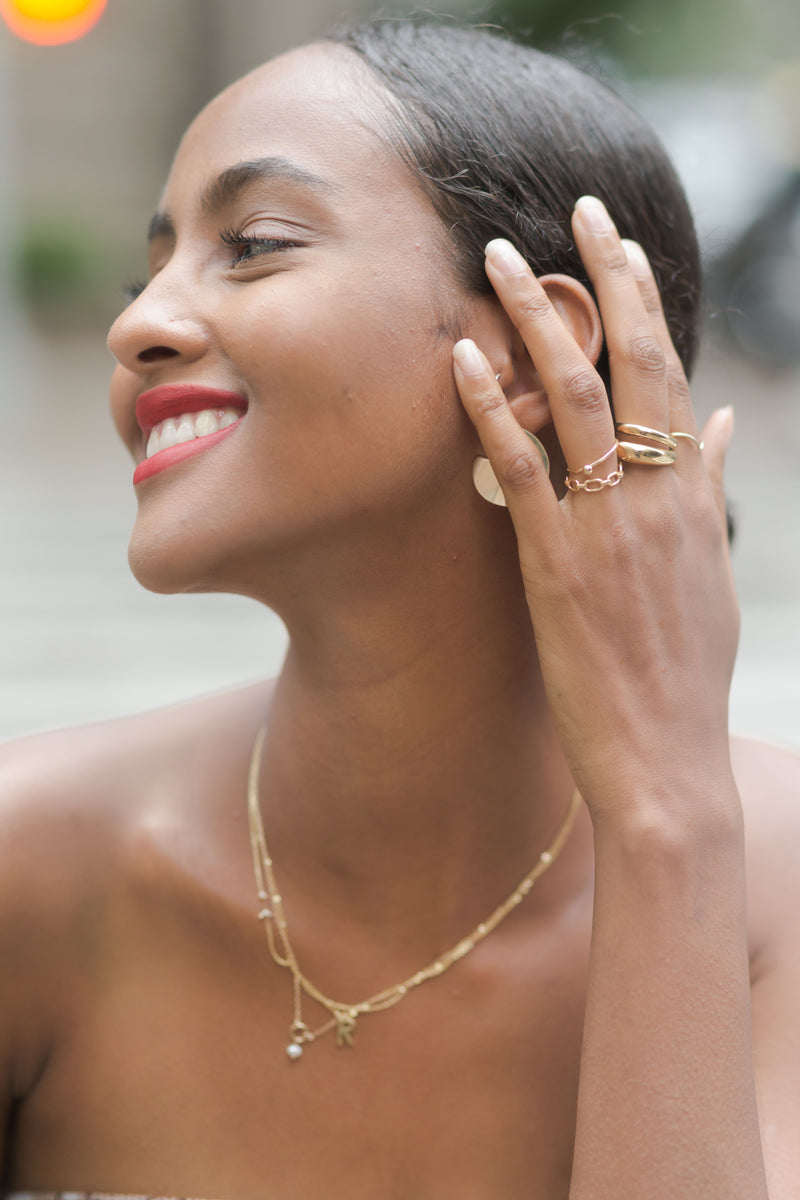 Netta Gold Chain Ring | The Jewelry Edit – TJE
