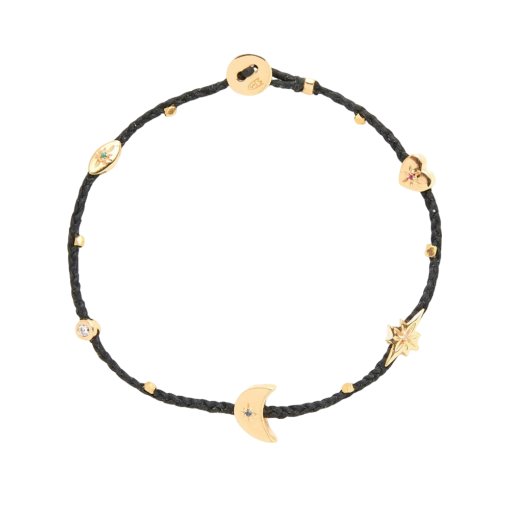 Celestial Charm Bracelet in Black – TJE
