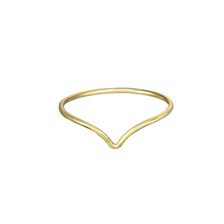 Chevron-shaped Gold Ring | The Jewelry Edit – TJE