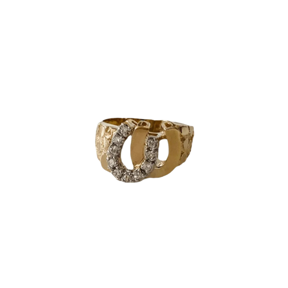 Double Horseshoe Nugget Ring – TJE