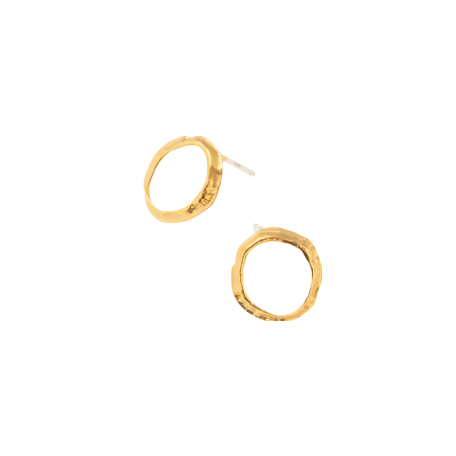 Small Opihi Circle Posts Rings | The Jewelry Edit – TJE