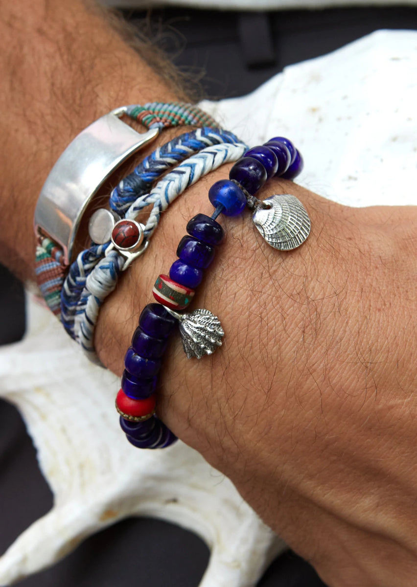 Classic Fishtail Button Bracelet in Royal Blend – The Jewelry Edit