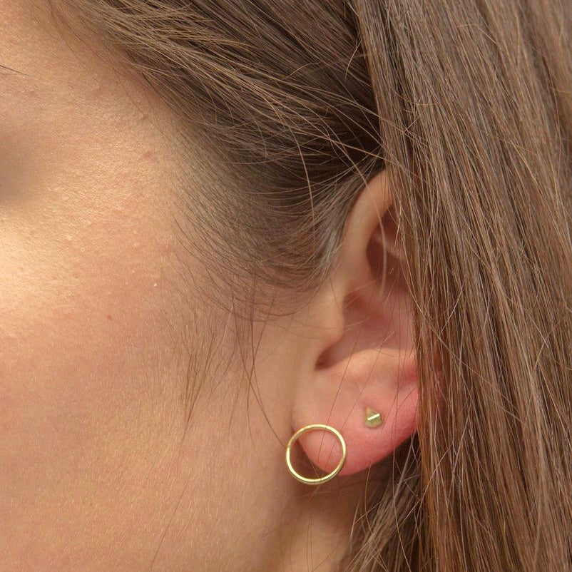 Half Diamond Stud (Single) | The Jewelry Edit – TJE