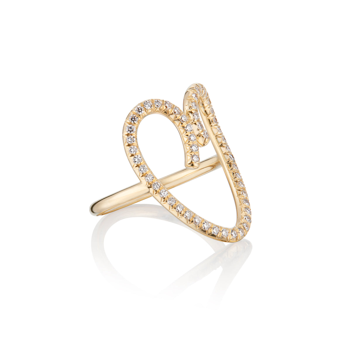 Diamond Open Heart Ring – TJE