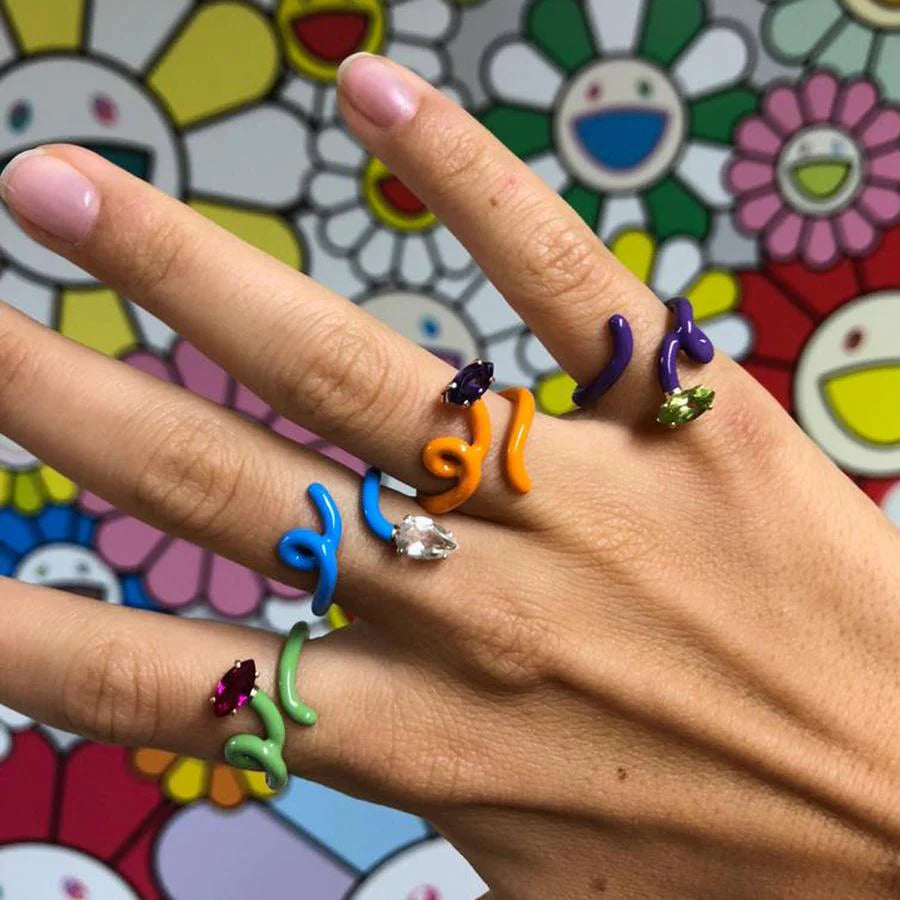 BABY VINE TENDRIL RING IN TURQUOISE – The Jewelry Edit